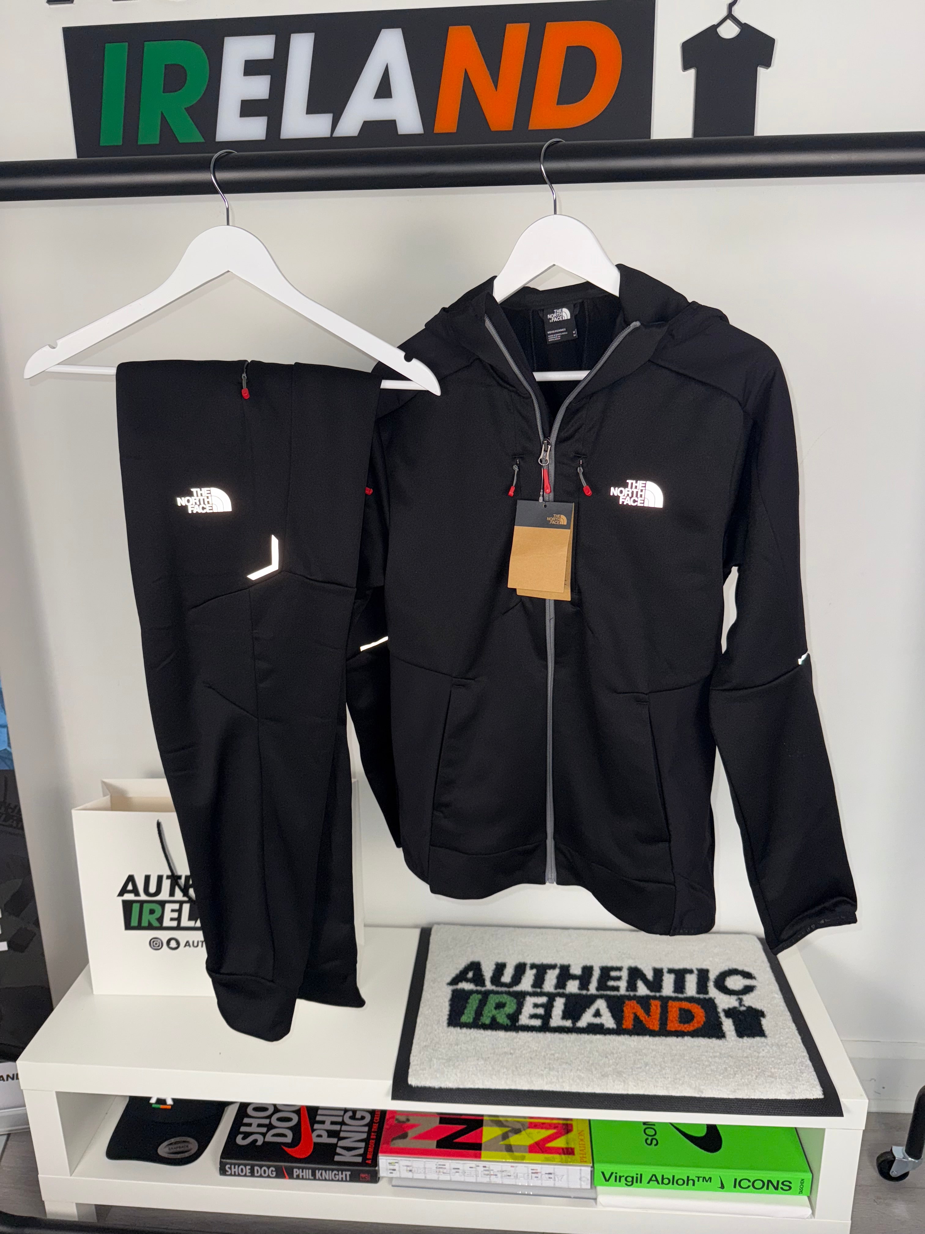 THE NORTH FACE MITTELEGI TRACKSUIT - BLACK/RED – Authentic Ireland