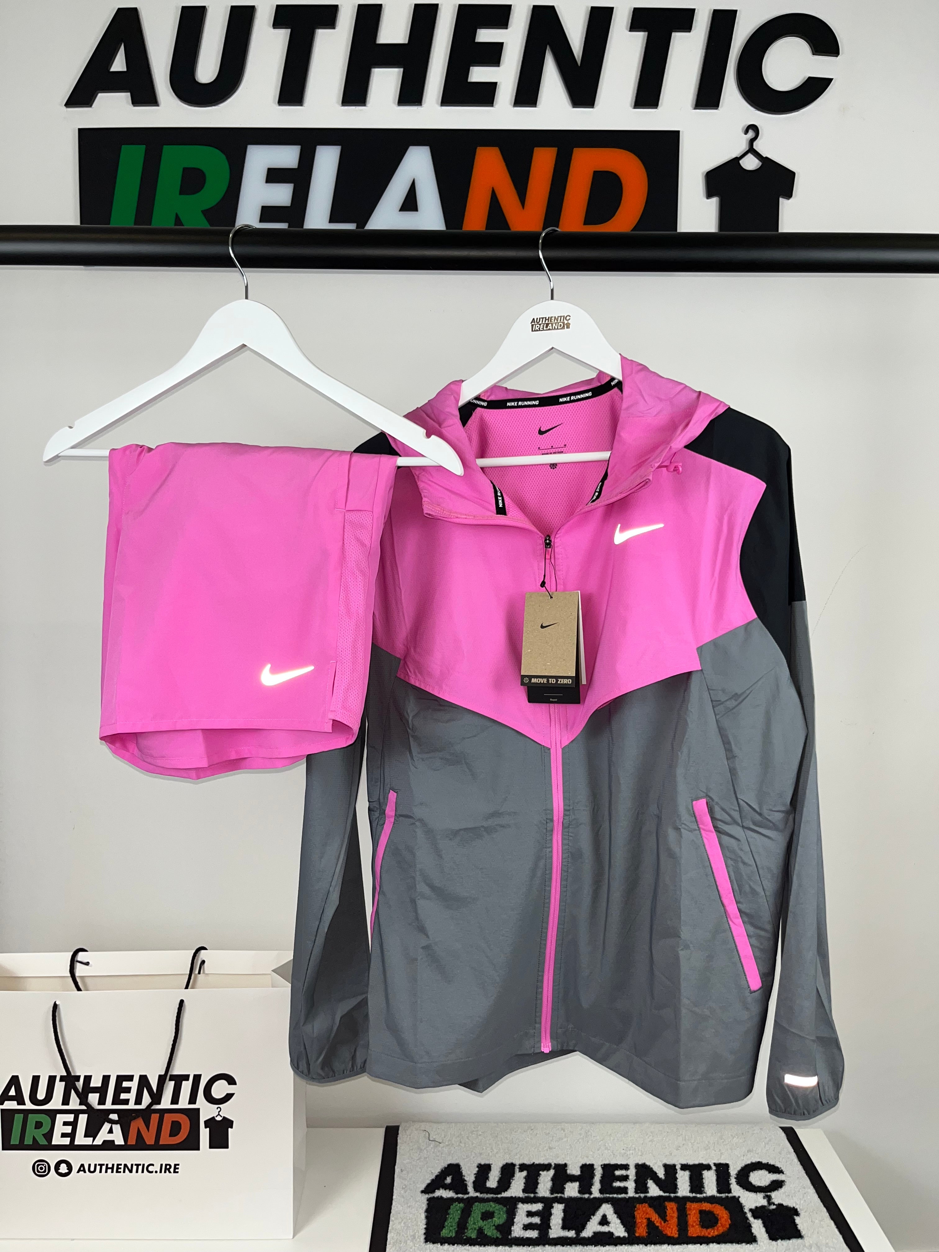 NIKE WINDRUNNER 3-PIECE SET - PINK/BLACK/GREY – Authentic Ireland