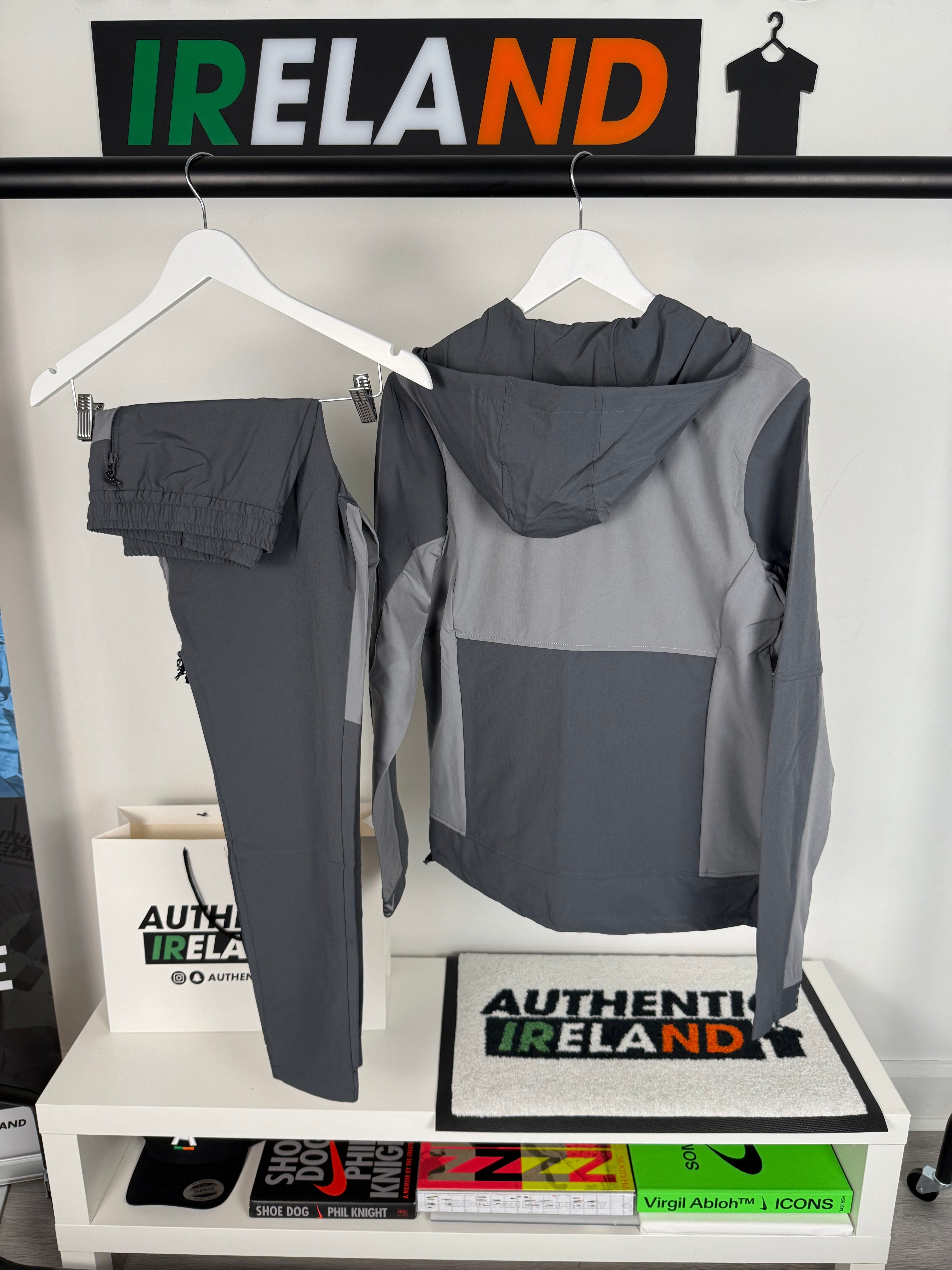 ENVI DYNAMIC TRACKSUIT SET - GREY/WHITE – Authentic Ireland